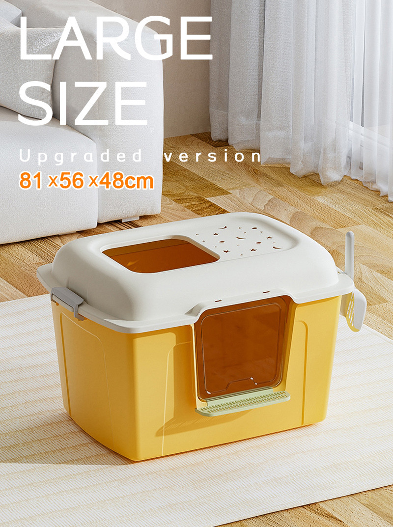 【MY Stock Fast Delivery】81 cm extra large cat litter box can be used by ...