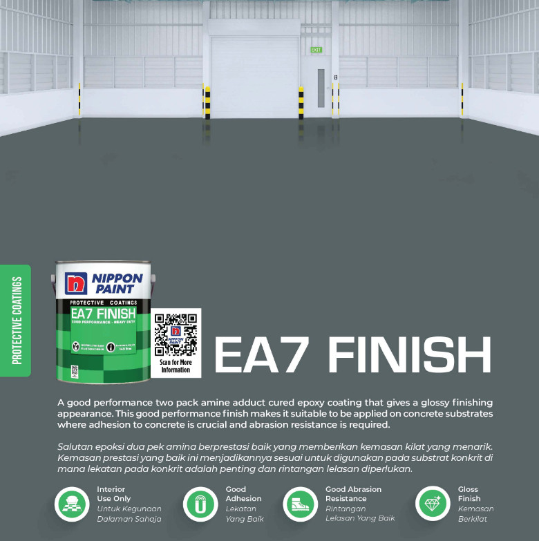 Nippon Paint EA7 epoxy floor paint epoxy paint cat lantai l epoxy cat ...