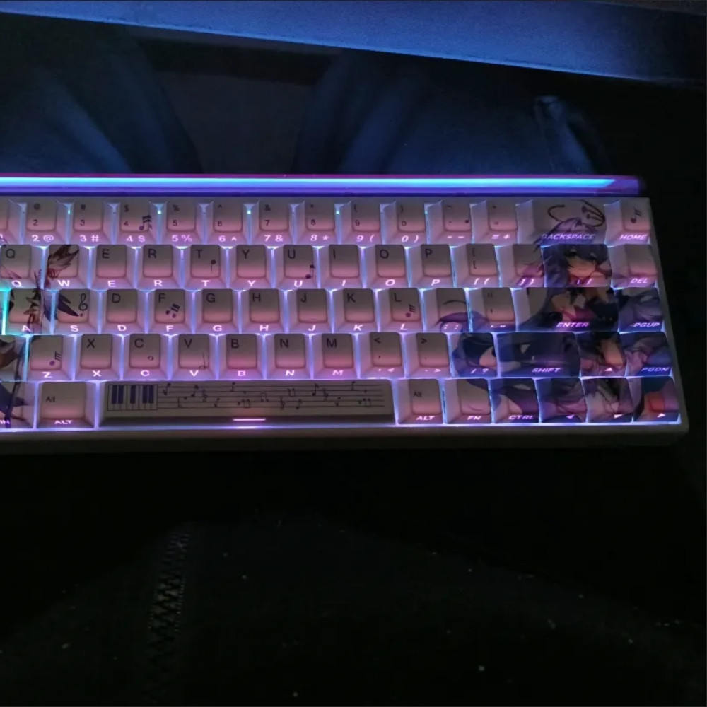 Robin Keycap Cherry Profile PBT Letter Side-engraved Light Transmission ...