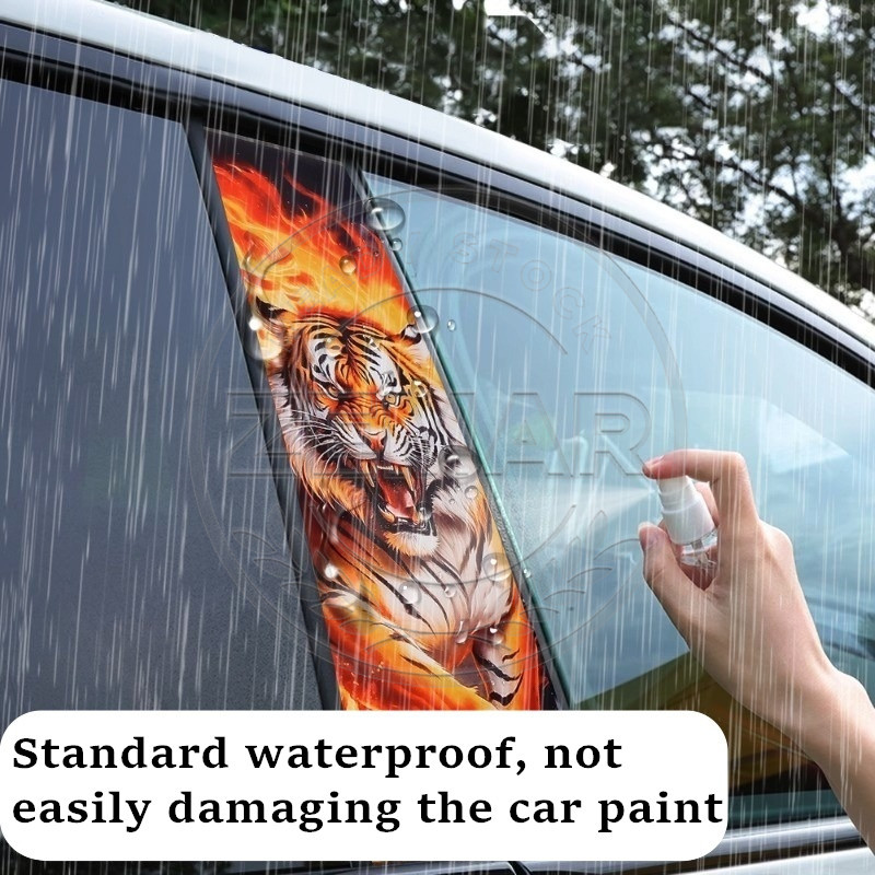 2Pcs Ford Car Window B-pillar Sticker Car Window Center Pillar ...