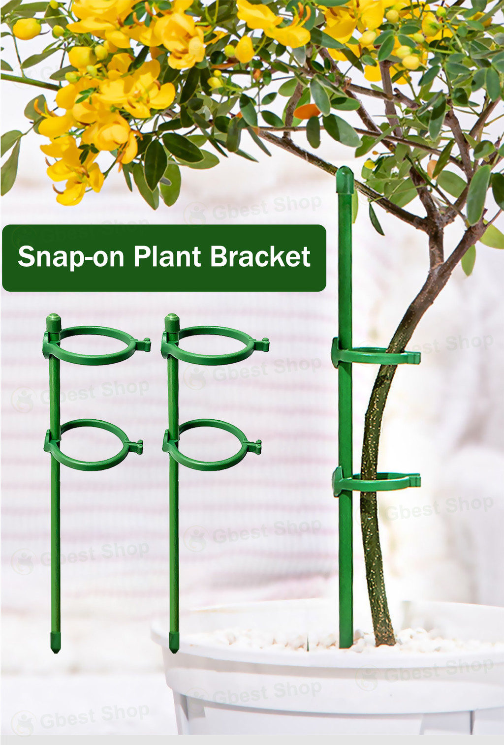 Adjustable Plant Support stand Kit garden stick Flower Pole plants ...