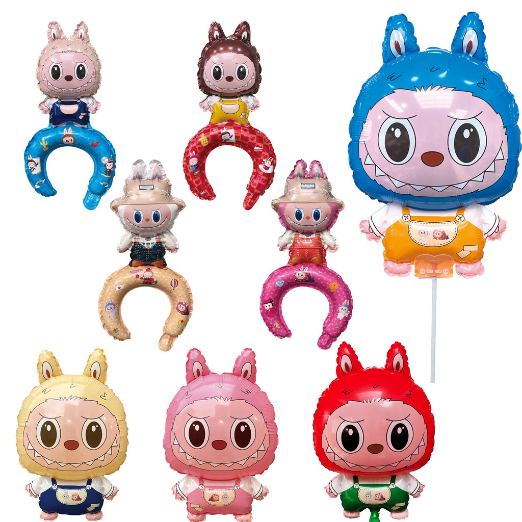 Cartoon Cute Labubu Bubble Macaron Balloon Children's Toy Bracelet ...