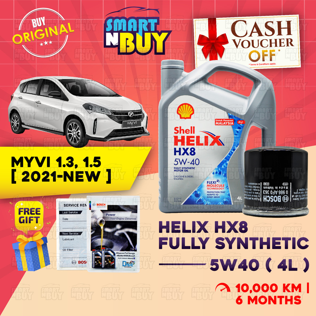 Shell Engine Oil 5W40 Fully Synthetic Original Minyak Hitam Kereta ...
