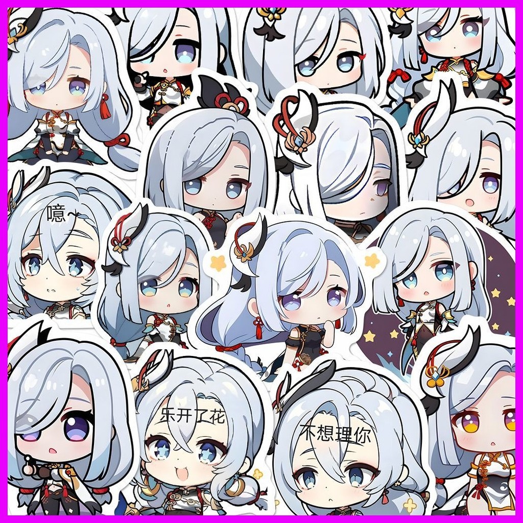 Sticker Genshin Impact (58 Shenhe Genshin Impact Q Version High-value ...