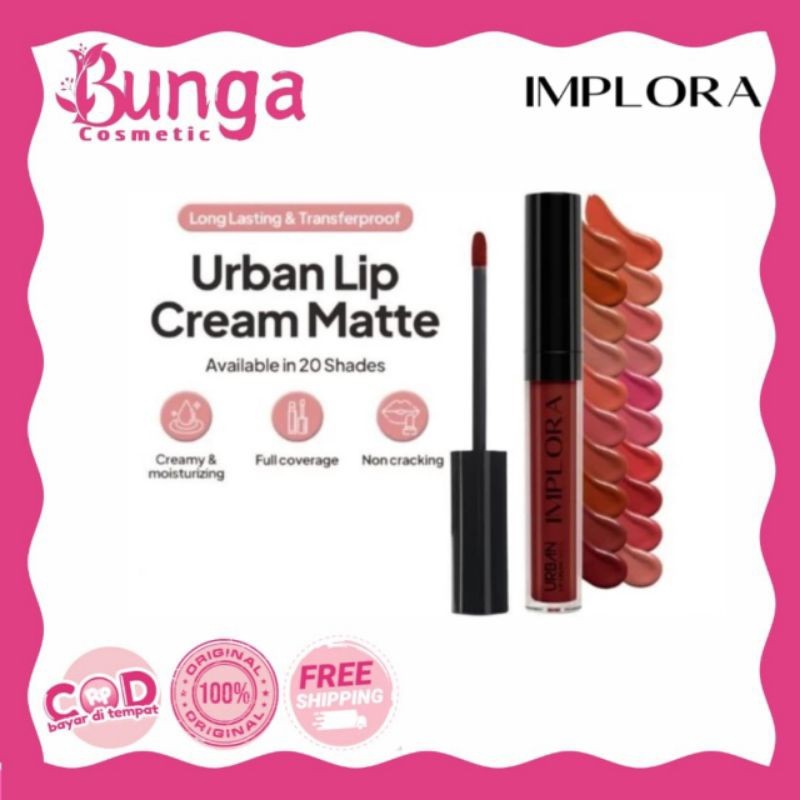 in stock Implora Urban Lip Cream Matte | Shopee Malaysia