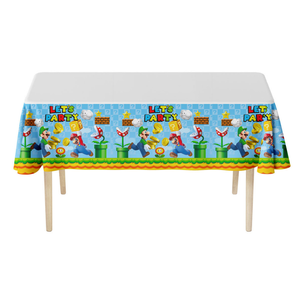Super Mario Children's Birthday Party Tableware, Balloon Set, Paper ...