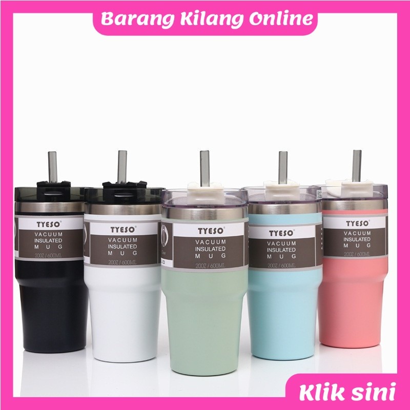 in stock Botol air straw botol air tahan sejuk botol air panas botol ...