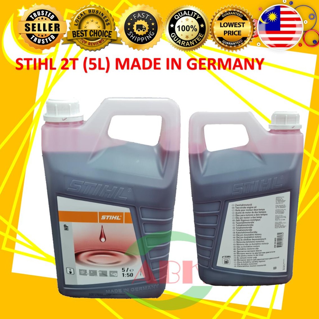 STIHL TWO STROKE ENGINE 2T OIL MINYAK 2T OIL 2 STROKE OIL 5L | Shopee Malaysia