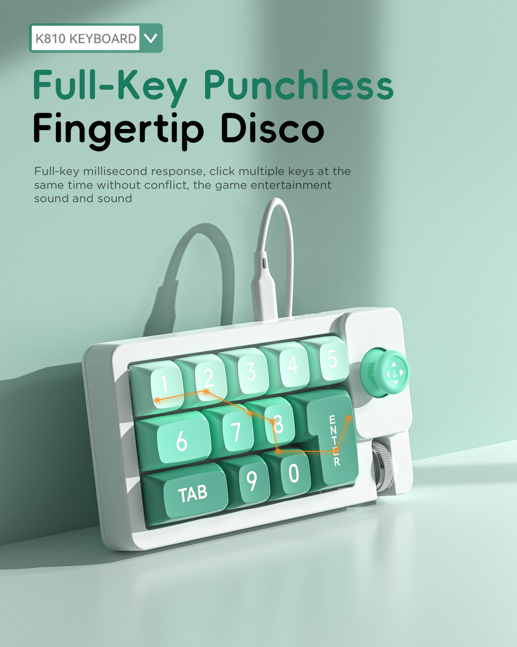 12-Key Mechanical Numeric keypad with Joystick & Scroll Wheel - Hot ...