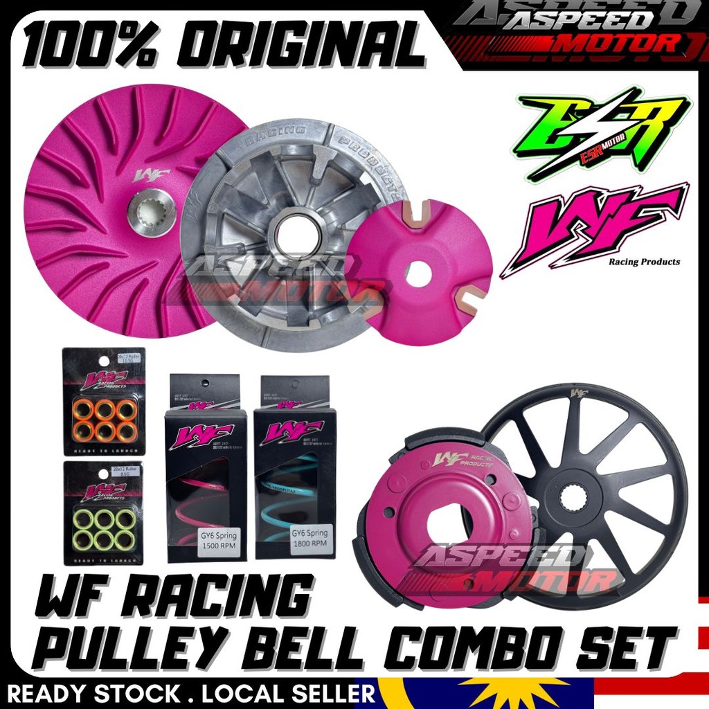 🔥 WF RACING PULLEY / ROLLER & SPRING HOUSING BELL AUTO CLUTCH SET NVX ...