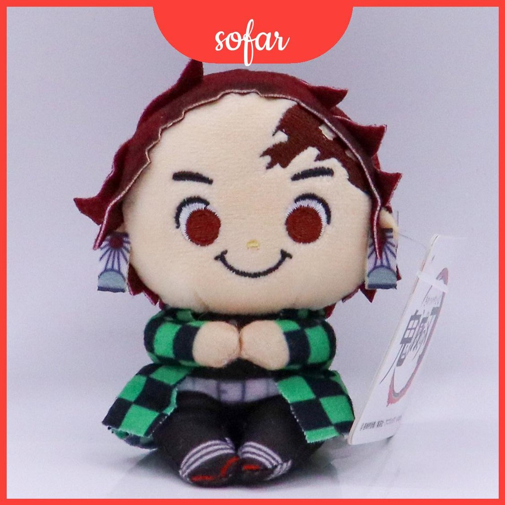 4-inch Charming Demon Slayer Tanjiro Zenitsu Nezuko Plush Stuffed Toy ...