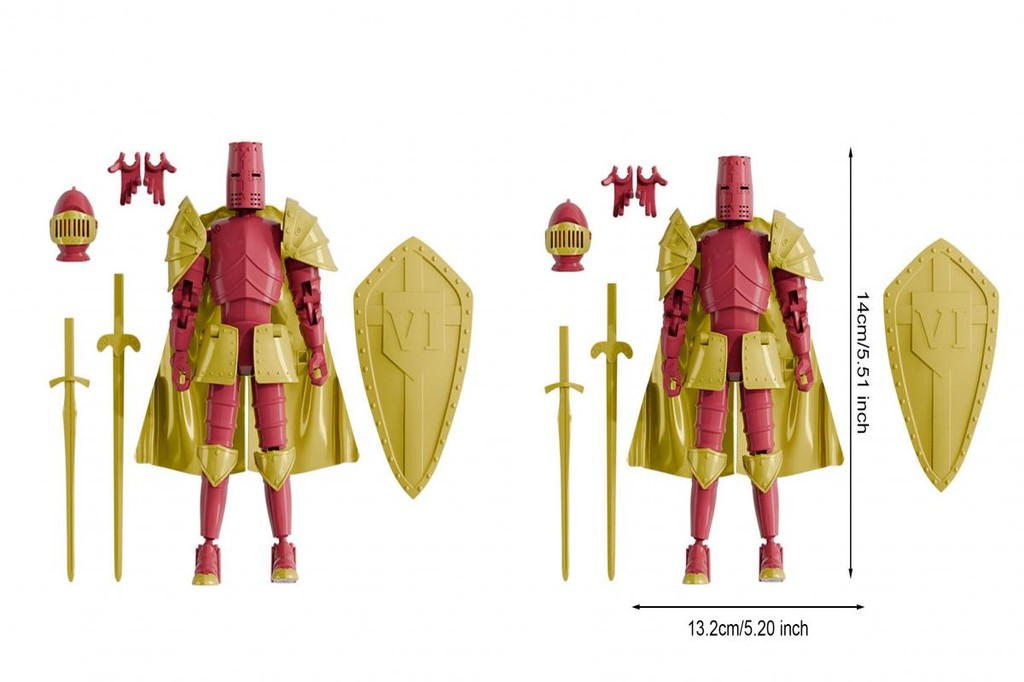 Vip Articulated Robot Figure Medieval Knight Figure Poseable Knight ...