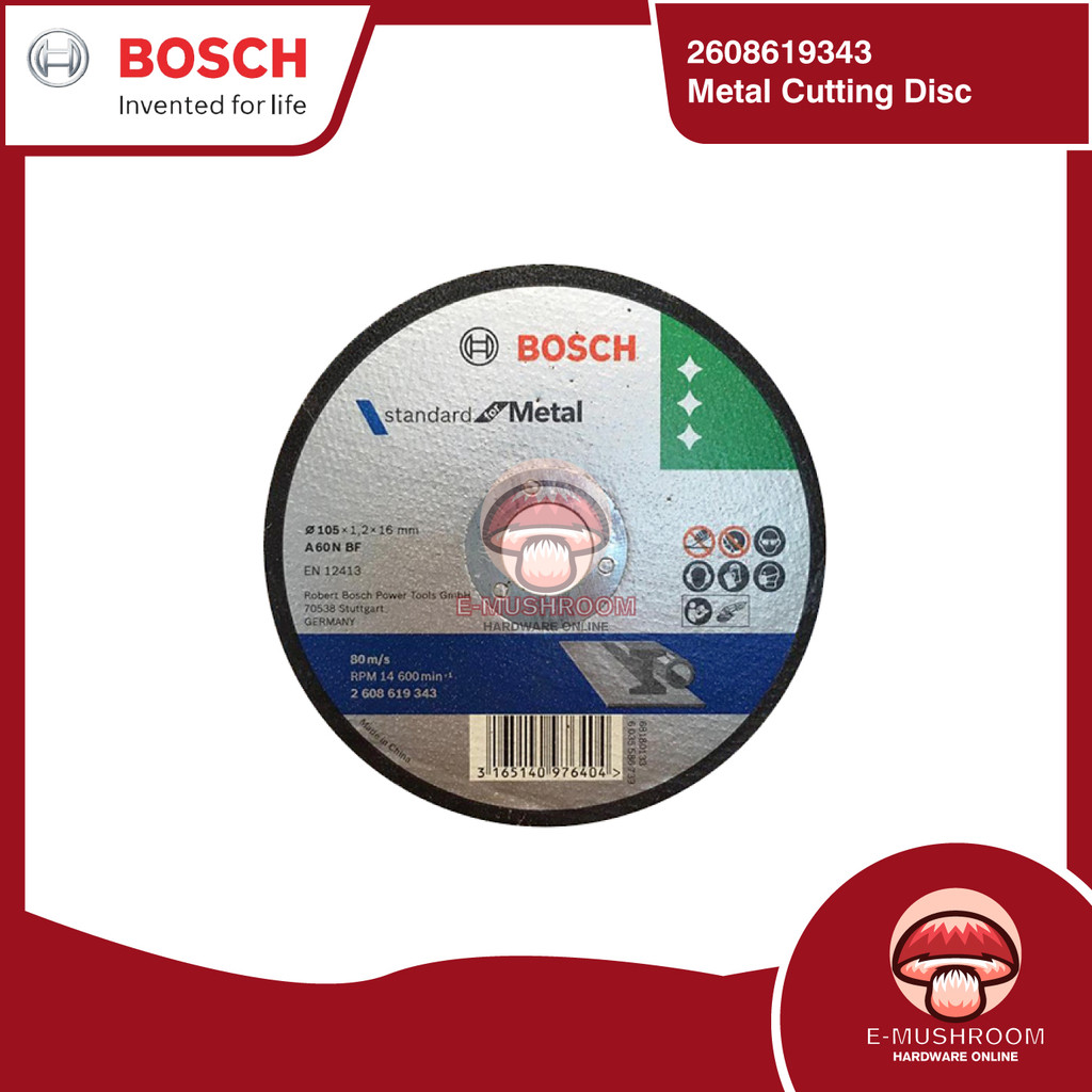 Original Bosch Metal Cutting Disc 105 x 1.2 x 16 mm 4” Cut Steel Iron ...