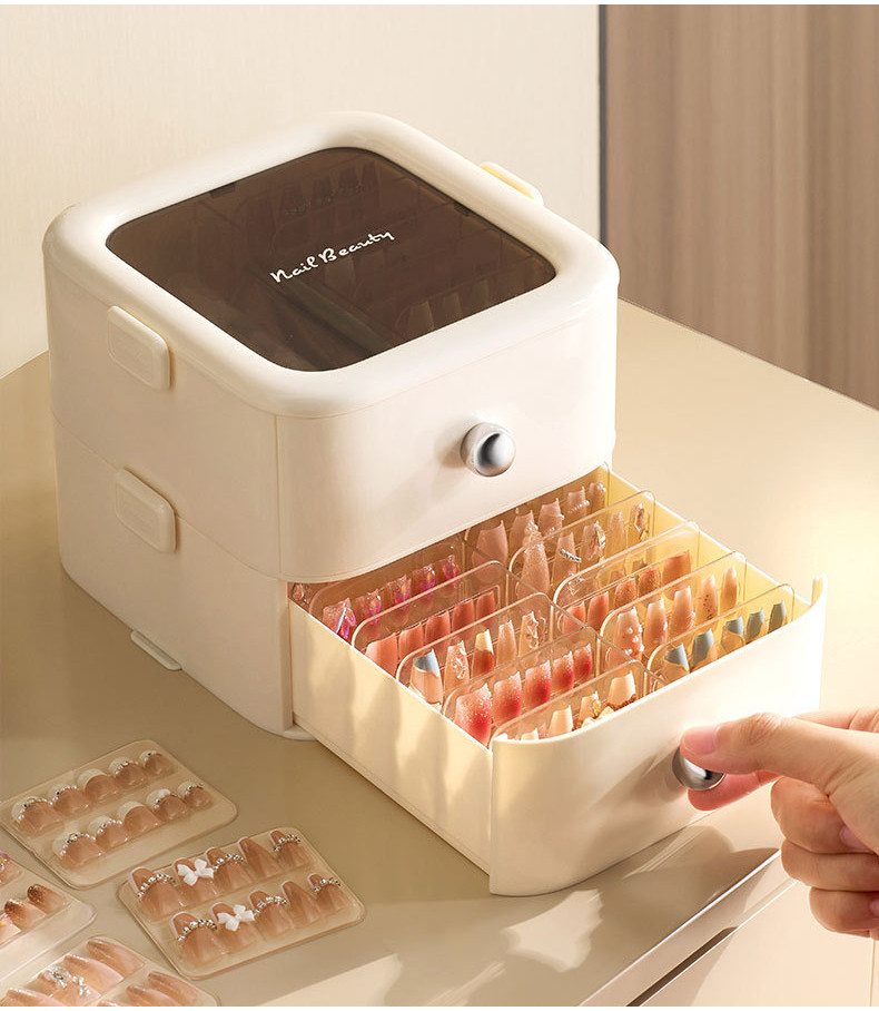 Wearable Nail Storage Box Large Capacity Premium Handmade Manicure ...