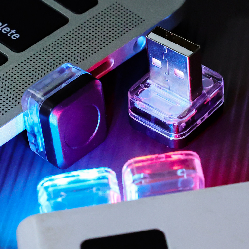 4Pcs USB Mini Car LED Ambient Light - Universal Interior Lighting ...