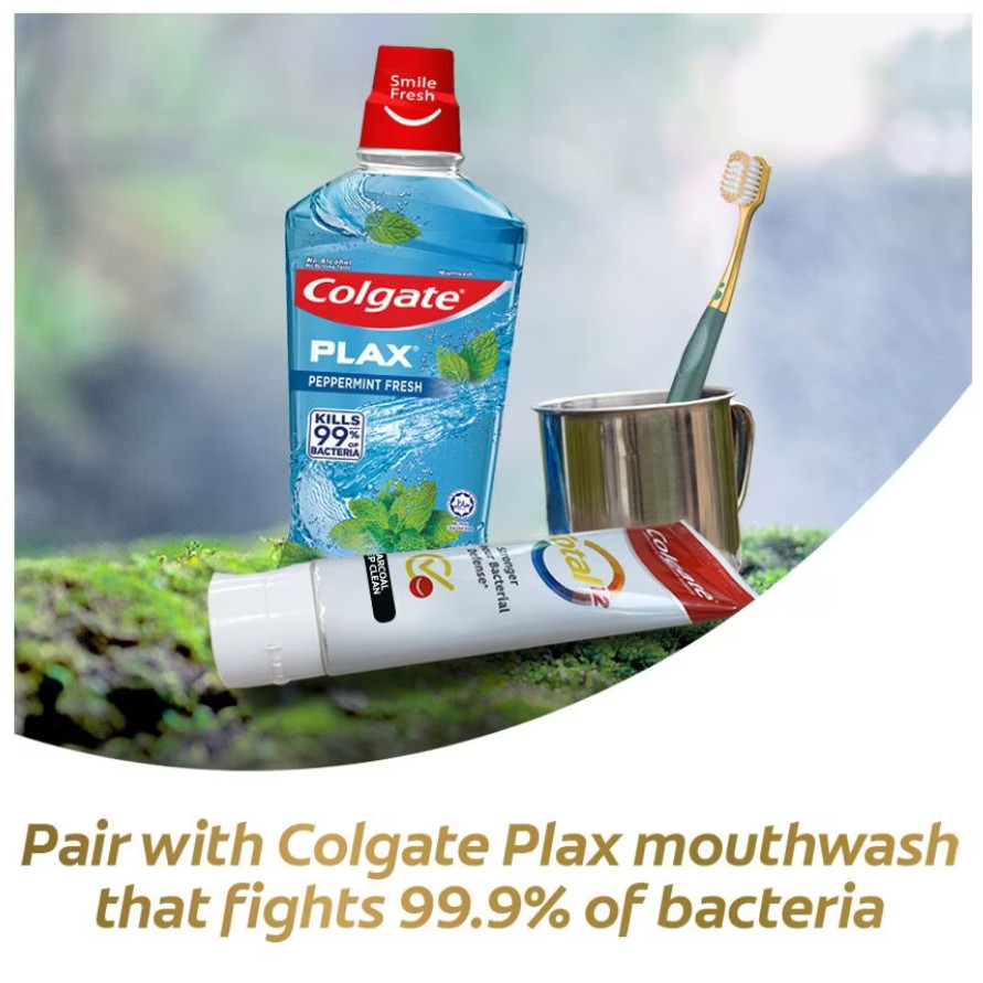 Colgate Total Clean Mint Pro Whitening Pro Breath Pro Clean Charcoal ...