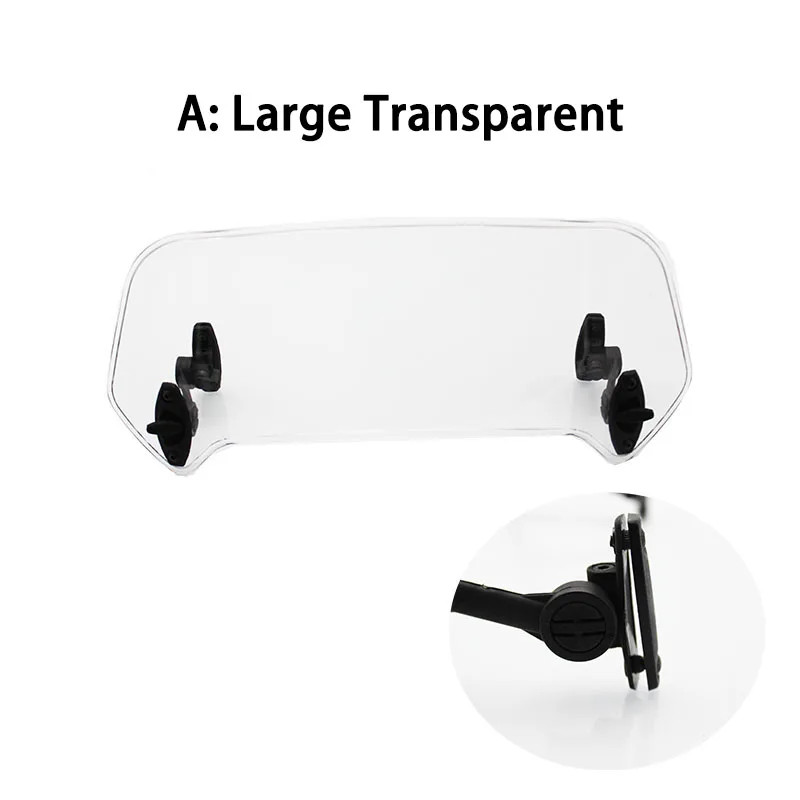 Universal Motorcycle Risen Adjustable Wind Screen Extension Windshield ...