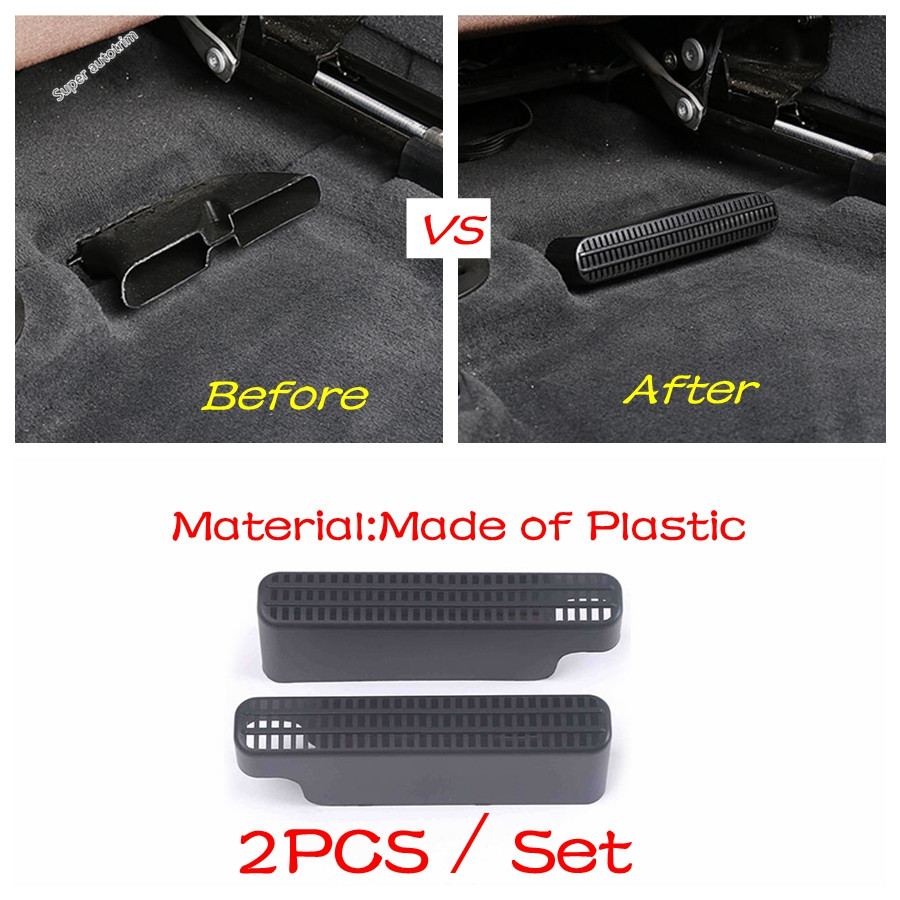 Car Seat Bottom AC Heat Floor Air Condition Vent Outlet Dust Cover Trim ...
