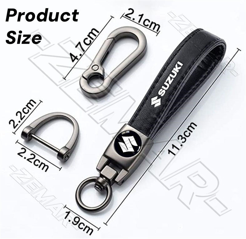 Proton Leather Metal Car Keychain Motorcycle Key Holder High-end ...