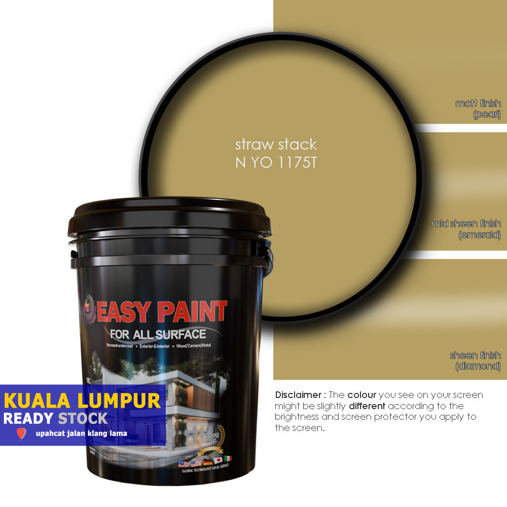 1 Liter and 5 Liter - STRAW STACK N YO 1175T, Easy Paint All Surface ...