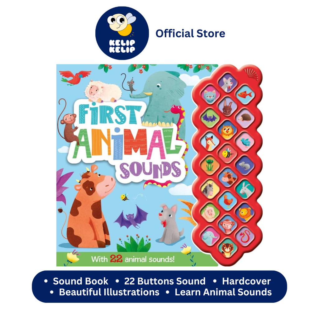 Noisy First Animals 22 Buttons Sound Book For Kids & Toddlers To Learn ...