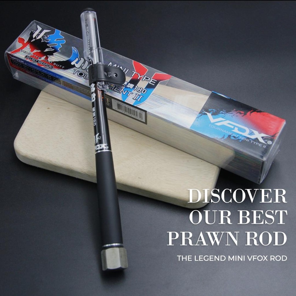 VFOX PRAWN ROD MINI TYPE 2 joran pancing udang galah udang harimau ...