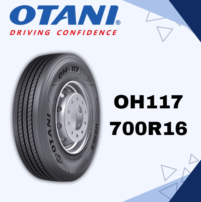 700R16 OTANI OH117 Light Truck Lorry Tyre Tire Tayar Tubeless RIB Halus ...