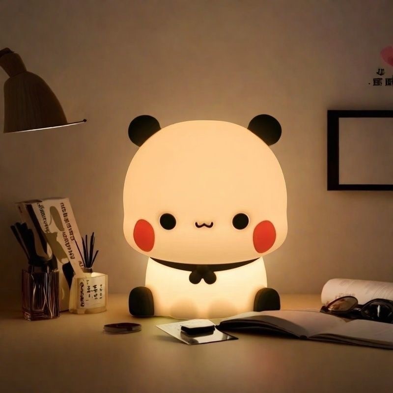 Panda Pat Led Night Light Bubu And Dudu Cute Animal Cartoon Lamp for ...