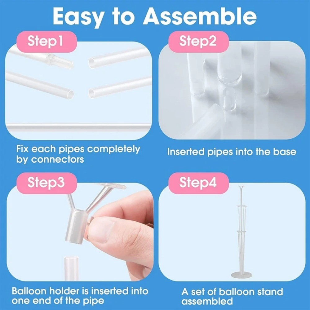 Transparent Balloon Bracket Birthday Party Wedding Decoration Splicing Table Floating Bracket ...