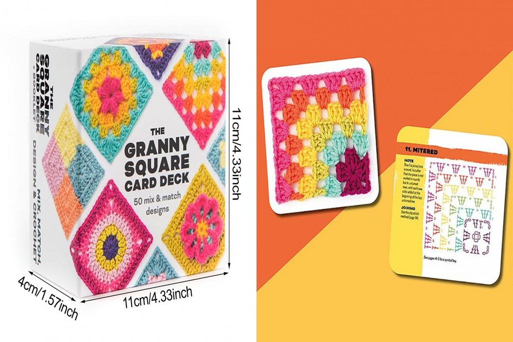 Crochet Card Deck Beginner Crochet Kit 50 Mix Crochet Patterns Card ...