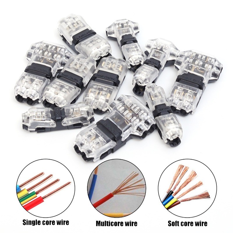 Compact 22-18AWG Solderless Quick Terminal Blocks Universal H/T Type ...