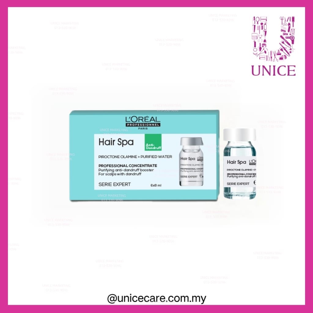 Loreal Hair Spa Purifying Concentrate For Scalps With Dandruff (8ml x 6 ...