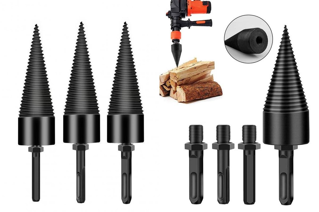 happaypart| Drill Split Drill Tool Firewood Splitting Tool for Drill ...