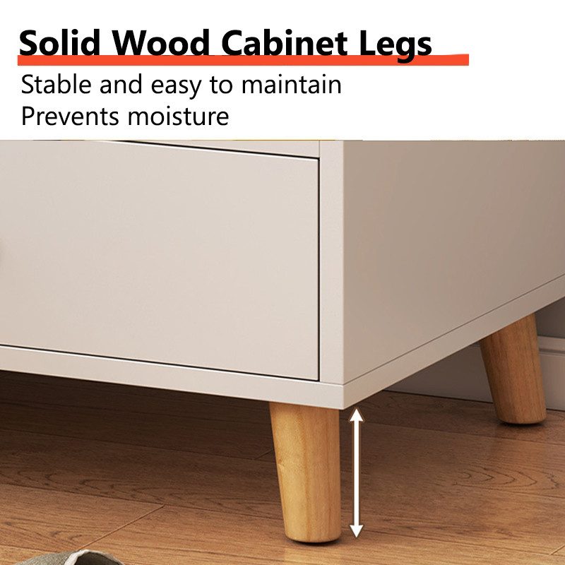 Teemo Single/Double Layer Storage Cabinet Heightened Bedside Rack ...