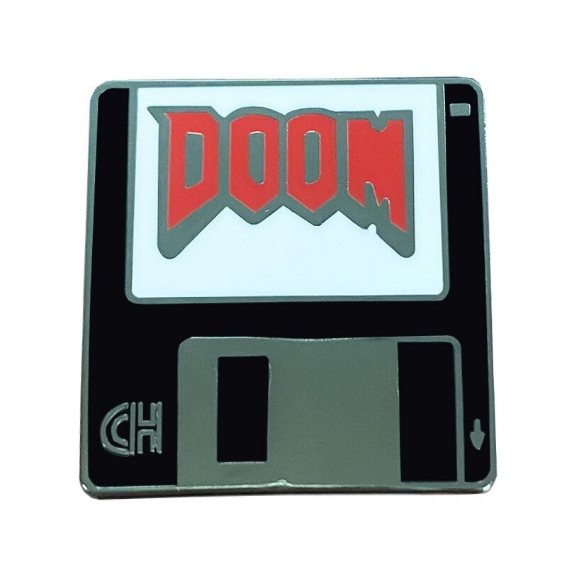 in stock Doom Eternal FPS Game Doomguy enamel pin first-person shooter ...