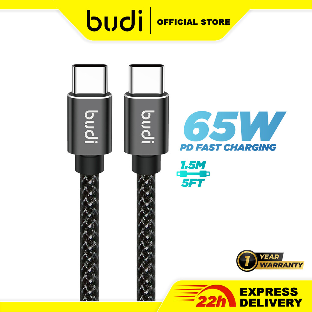 Budi Type C To Type C Cable 65W Fast Charging Cable | Shopee Malaysia