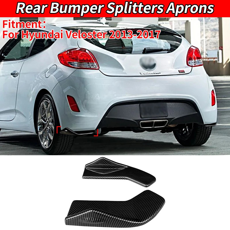 For Hyundai Veloster 2013-2017 Car Carbon Fiber Look ABS Accessories ...