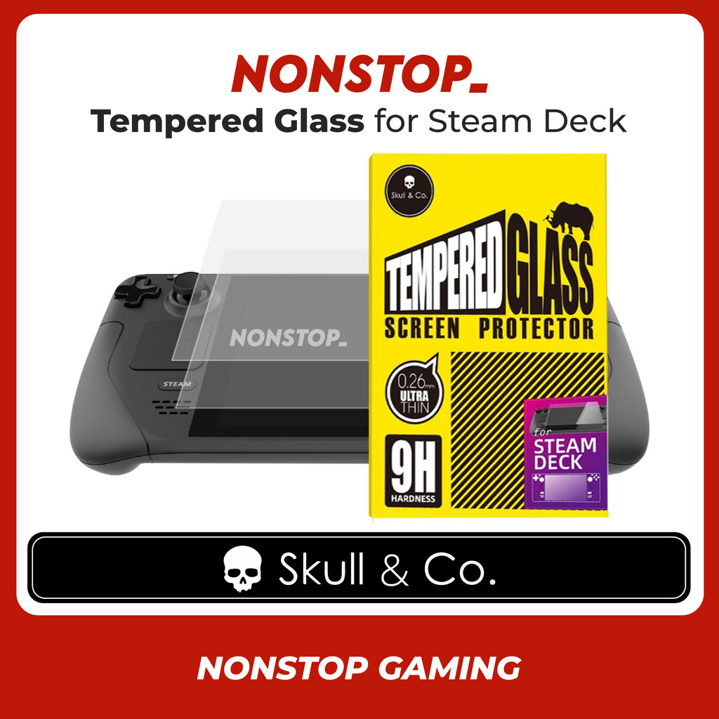Skull & Co Tempered Glass Screen Protector for Steam Deck OLED Savage ...