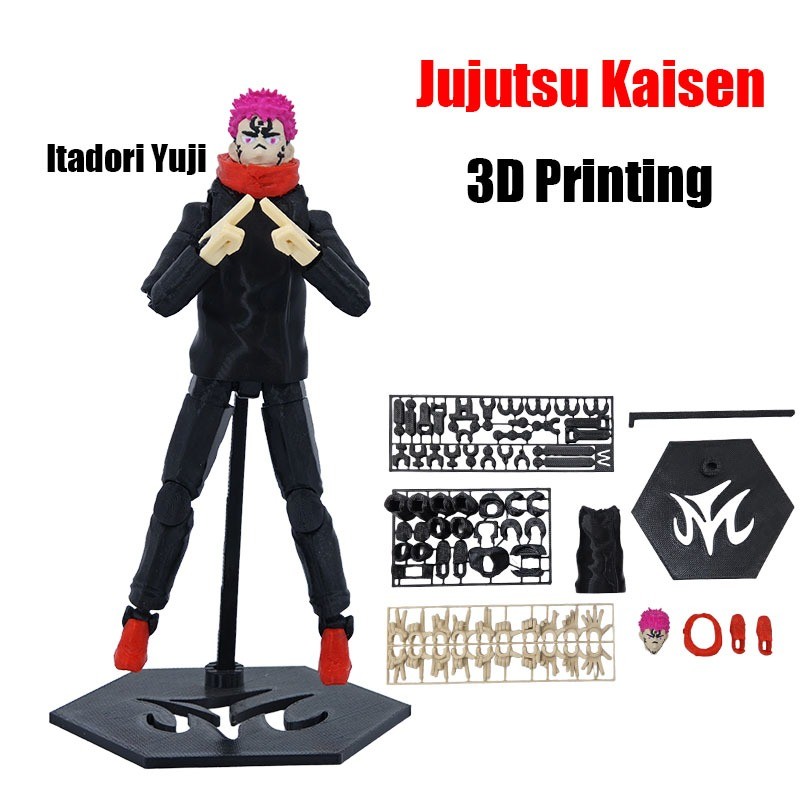 Gojo 3D Printing Action Figure Geto Suguru Multi Jointed Movable Figure ...