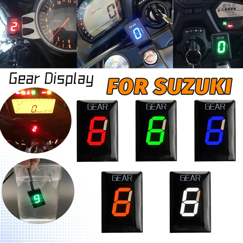 Gear Indicator Motorcycle Digital Gear Display Meter For Suzuki GSX ...