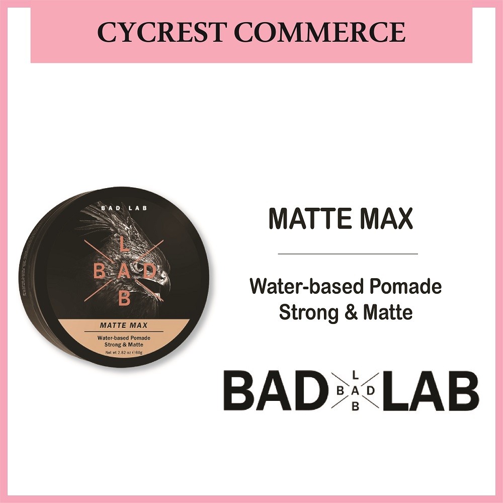 Bad Lab Matte Max Water-based Pomade Strong & Matte (40g/80g) | Shopee Malaysia