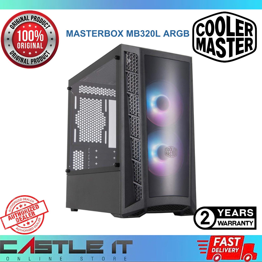Cooler Master MasterBox MB320L ARGB MATX Case with Controller Casing ...