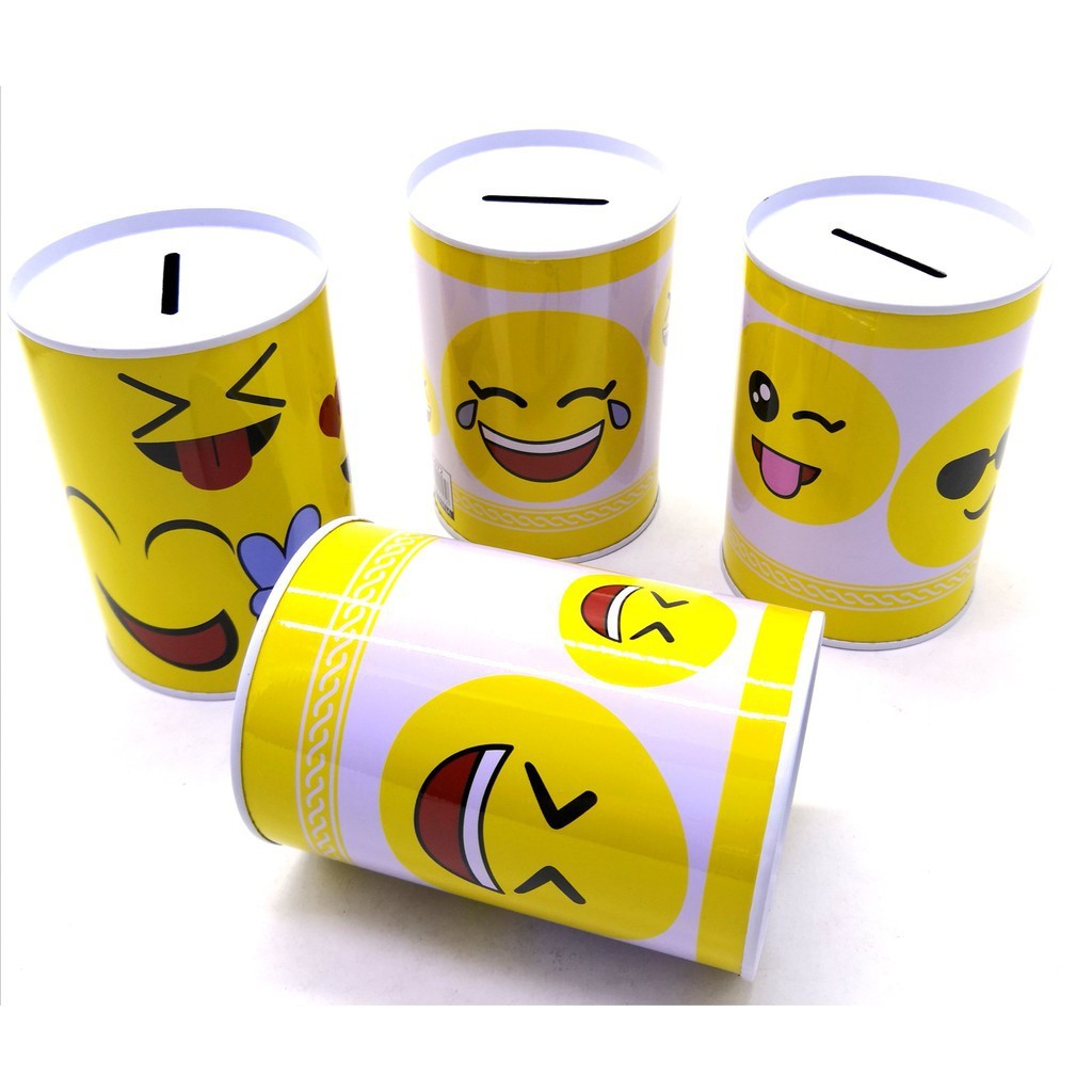 in stock Ready stock 1pc Cute Emoji Can Coin Bank | Shopee Malaysia