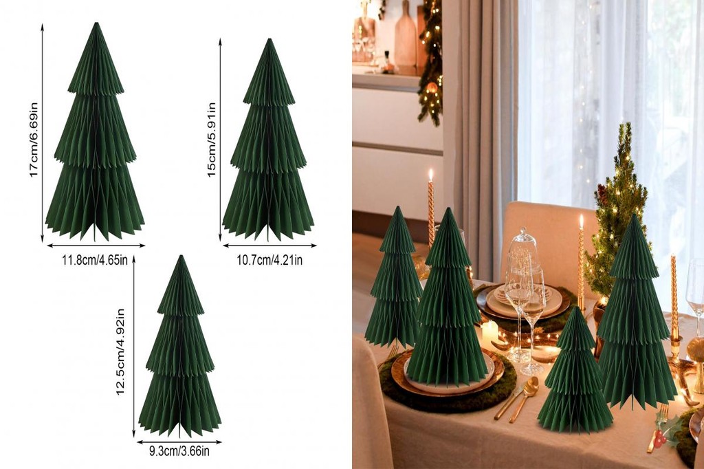 moreorders| Sustainable Christmas Decor Christmas Ornament Paper Tree ...