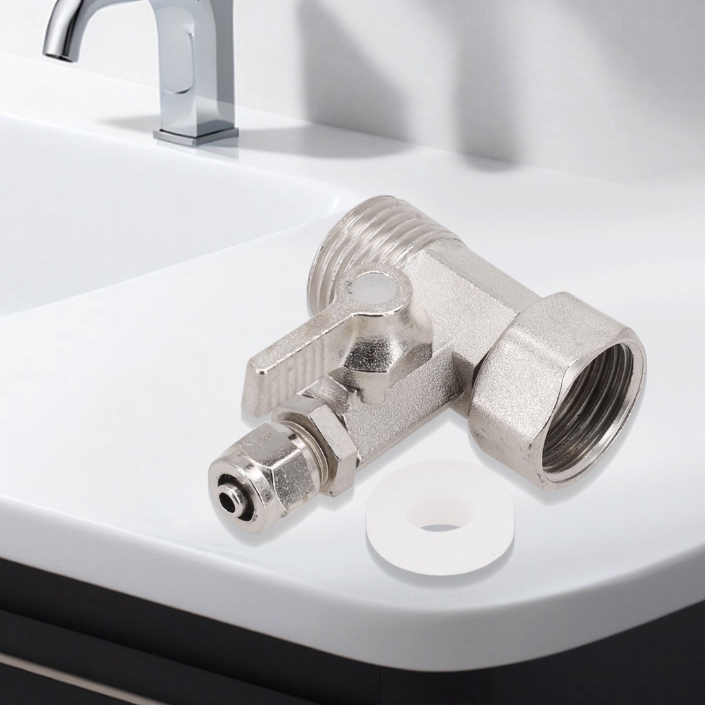 【SMART】Ro Feed Water Adapter 1/2\" To 1/4\'\' With Shut-Off Ball Valve ...