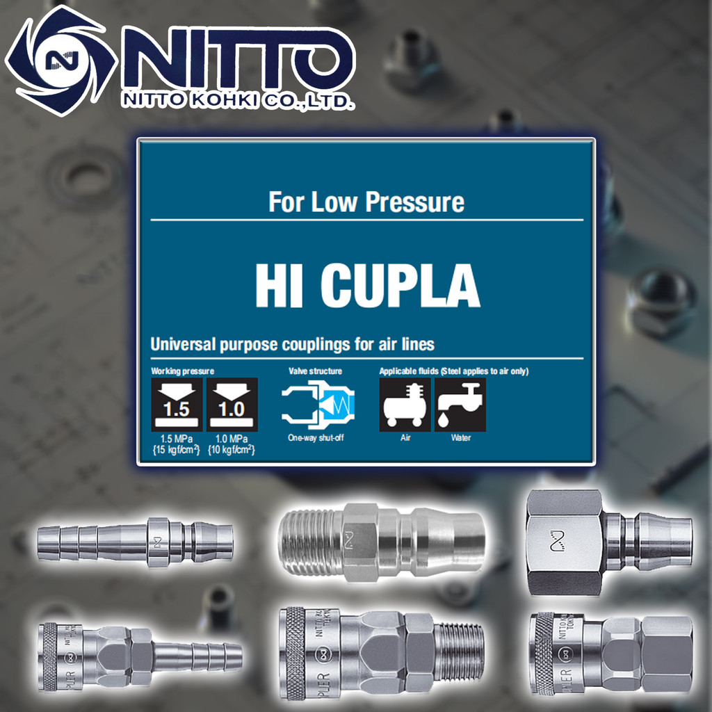 [100% Original] Nitto Hi-Cupla Series Quick Air Coupler Low Pressure ...