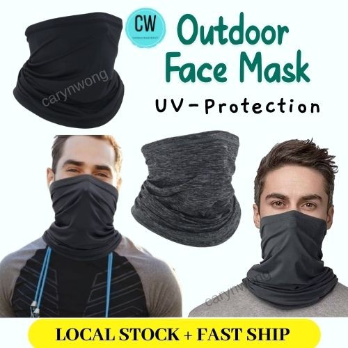 UV Protection Windproof Half Face Neck Head Scarf Mask Buff Bandana ...