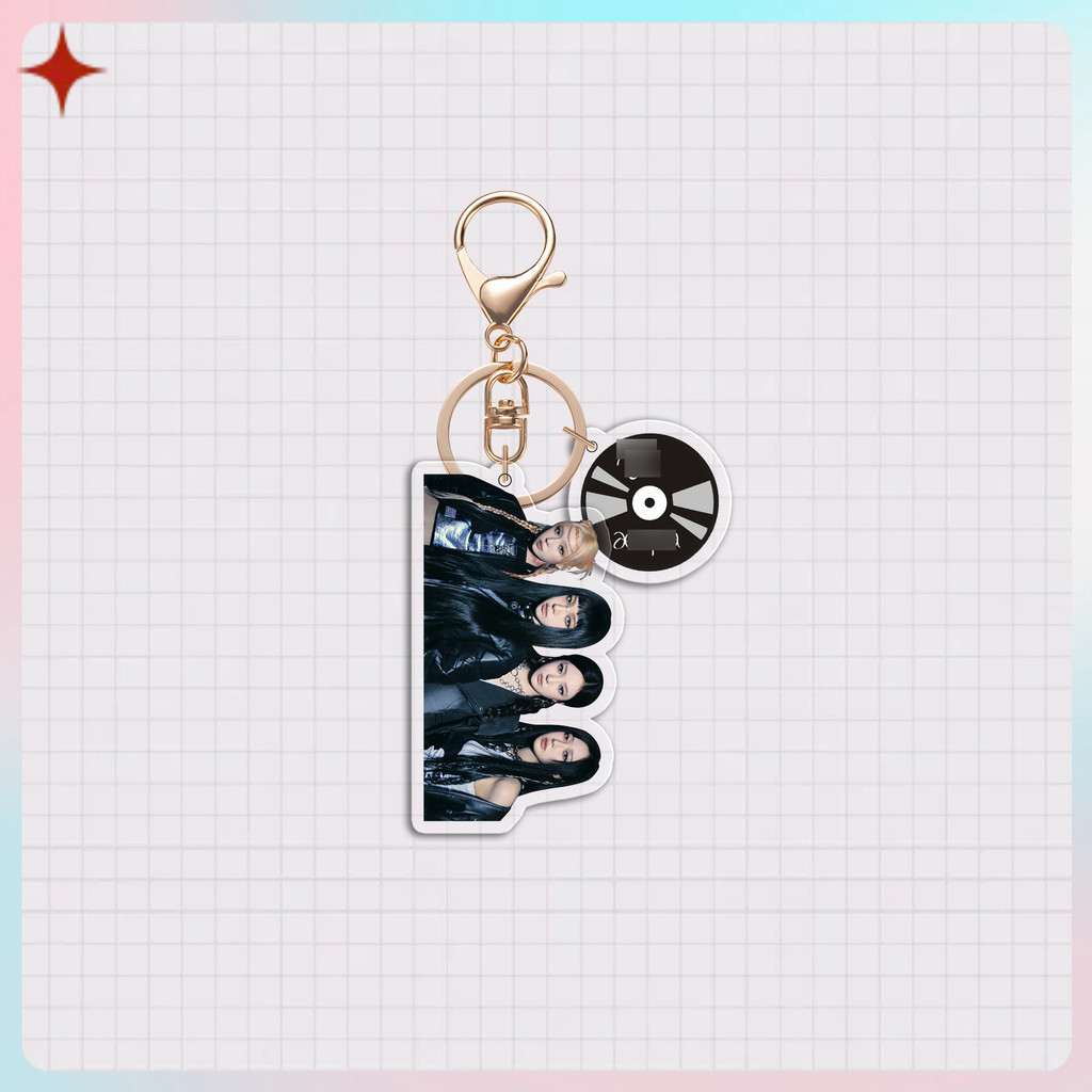 Kpop Twice Ive Nct Ateez Gidle Acrylic Keychain New Support Key Ring ...