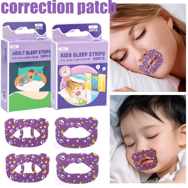 30 Pcs Mouth Breathing Stickers - Respiratory Correction Patch - Anti-Snoring Paster - Portable ...