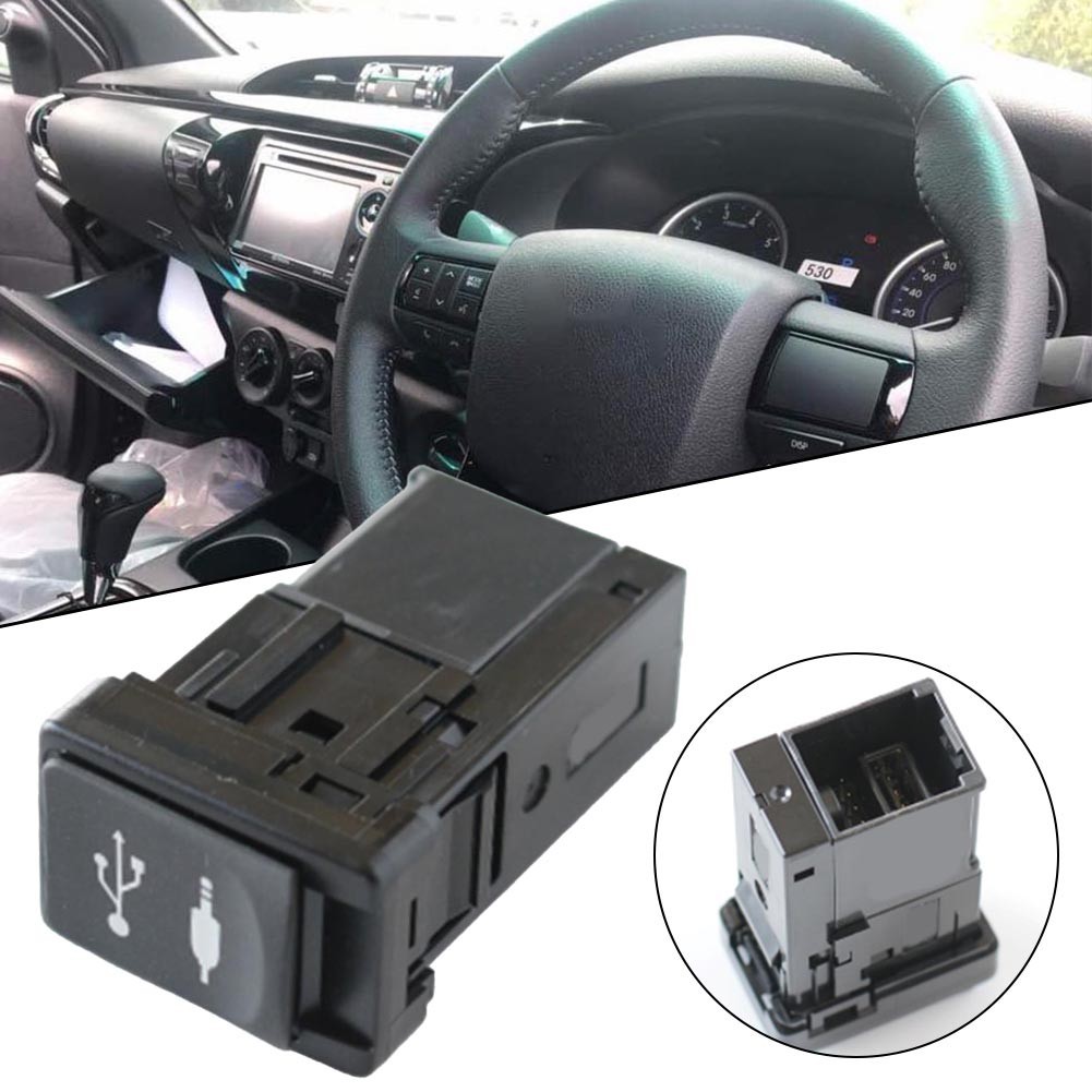[ brand new] USB AUX Audio Port Adapter Socket Fit for Toyota 2014-2019 ...